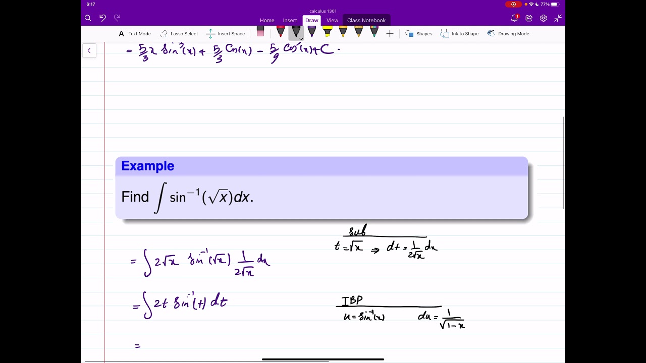 Labtube-(Calculus II)-Examples of strategies for Integrations I: Come ...