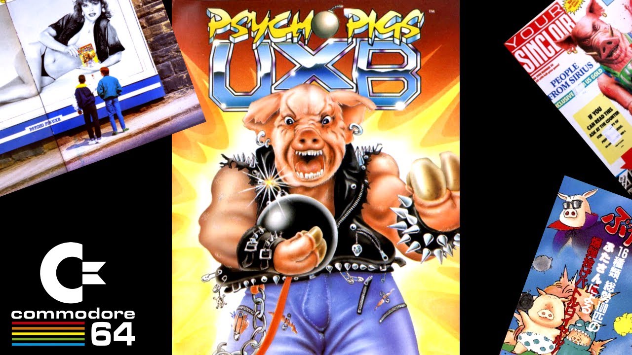 PSYCHO PIGS UXB [C64] Maiali Esplosivi Psicotici dall'Arcade Butasan ...