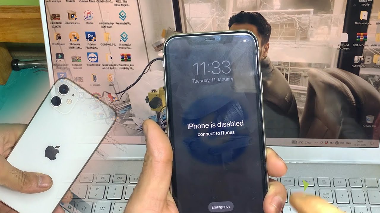 how to unlock iphone 11 is disabled connect to itunes - YouTube