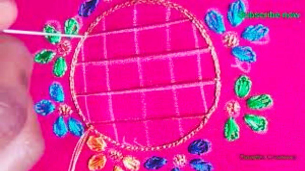 hand thread 🔥work blouse designs/ using normal needle/latest blouse ...