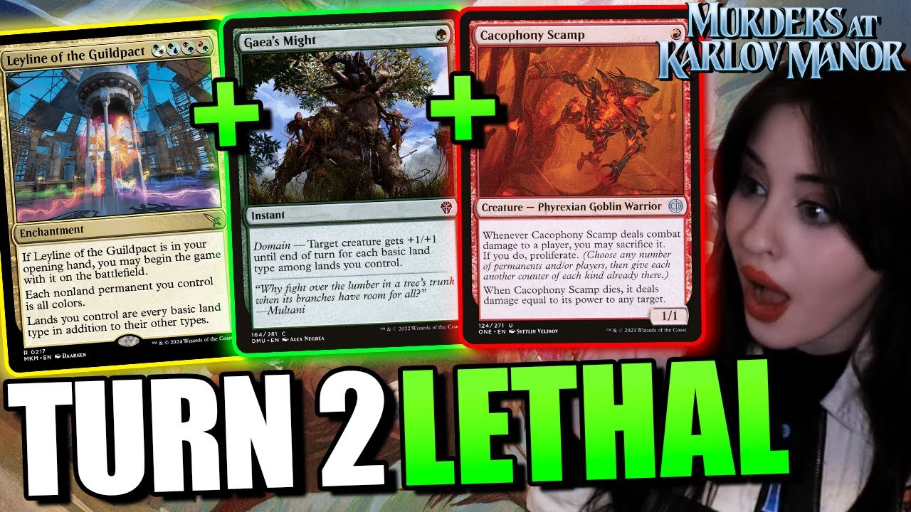 The CRAZIEST Combo in Standard😲New Leyline Deck🔥MTG Karlov Gameplay ...