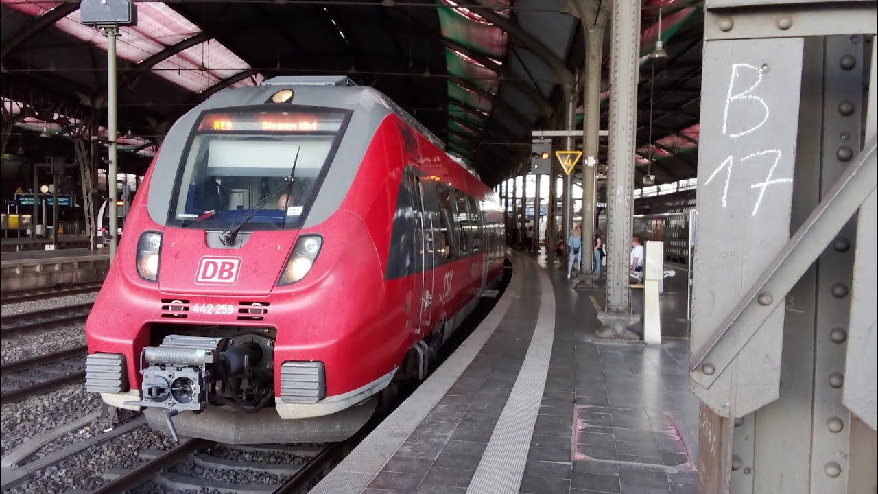 DB BR 442 Bombardier Talent 2 ride between Stolberg Hbf and Langerwehe ...