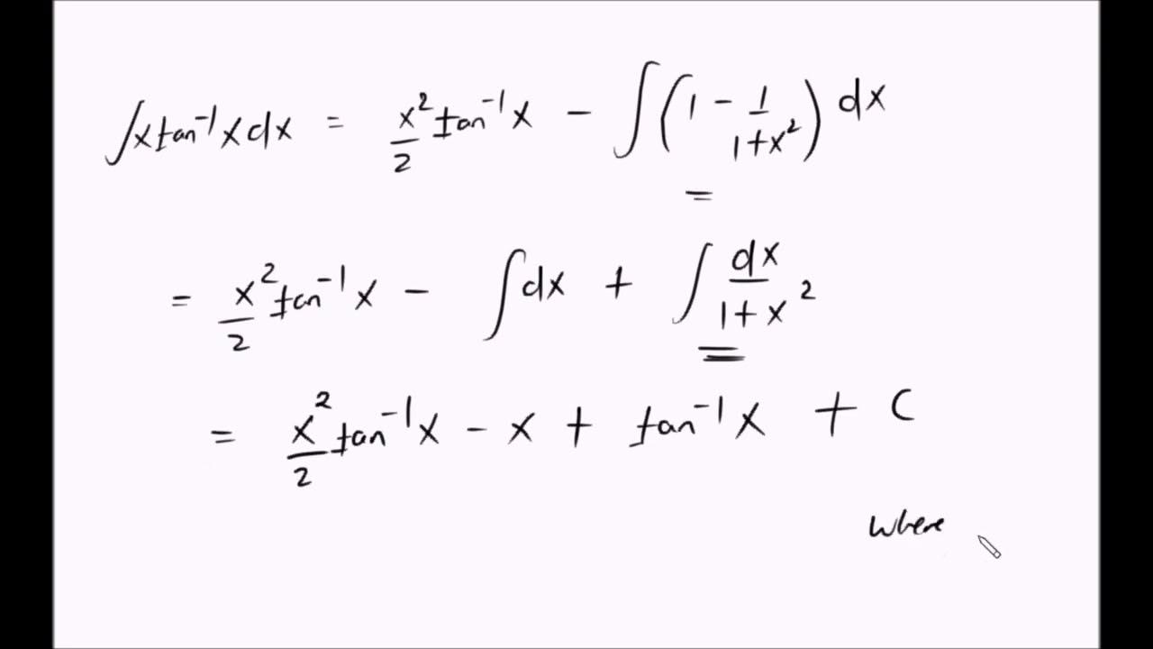 Integration by parts (examples) - YouTube