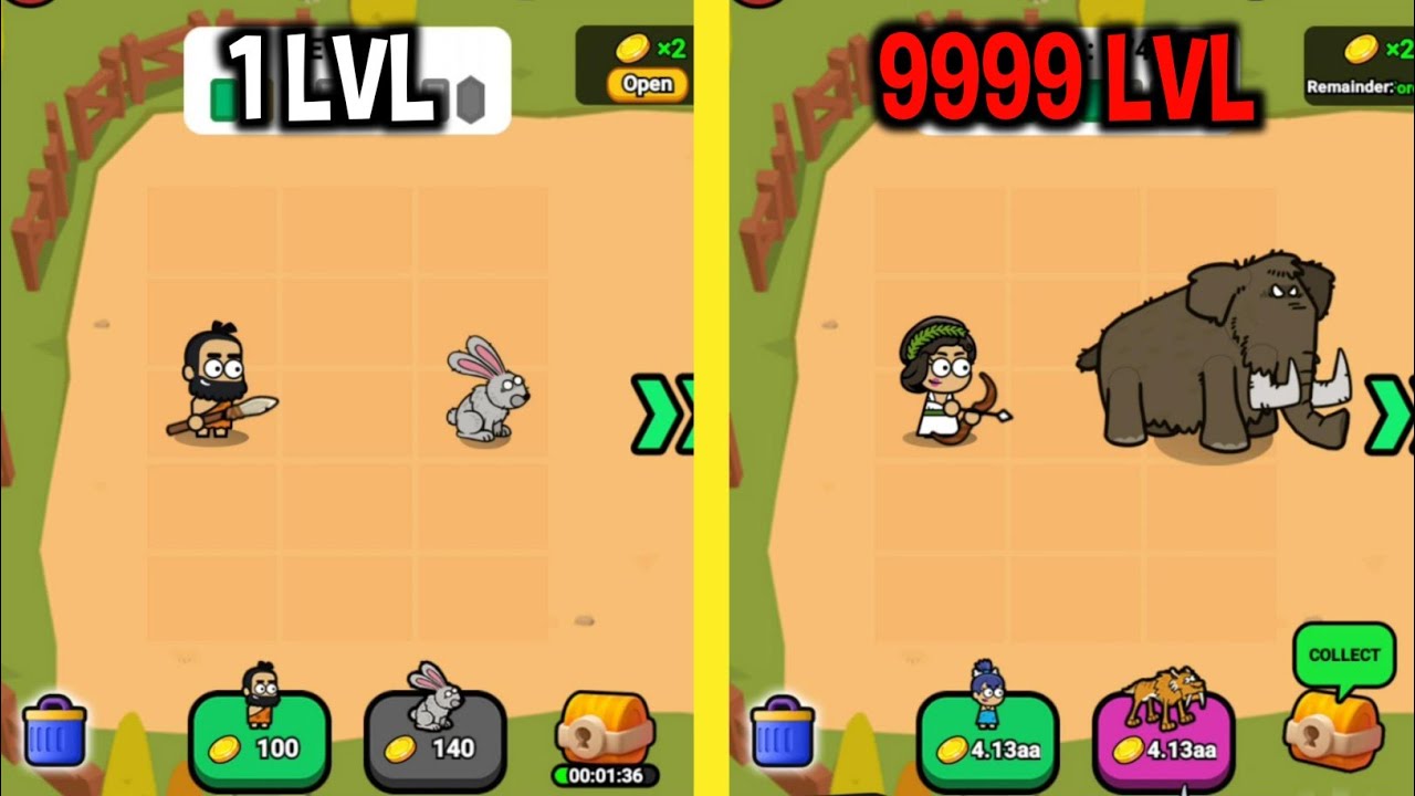 MAX LEVEL in Merge Animal: Evolution Age Gameplay New Update - YouTube