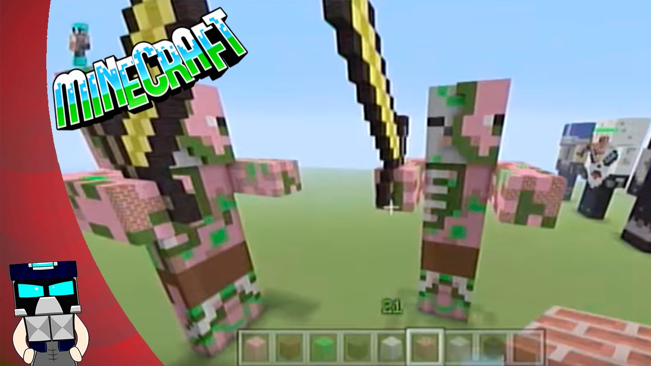 PIGMAN Minecraft Tutorial / Como hacer al PIGMAN en Minecraft - YouTube