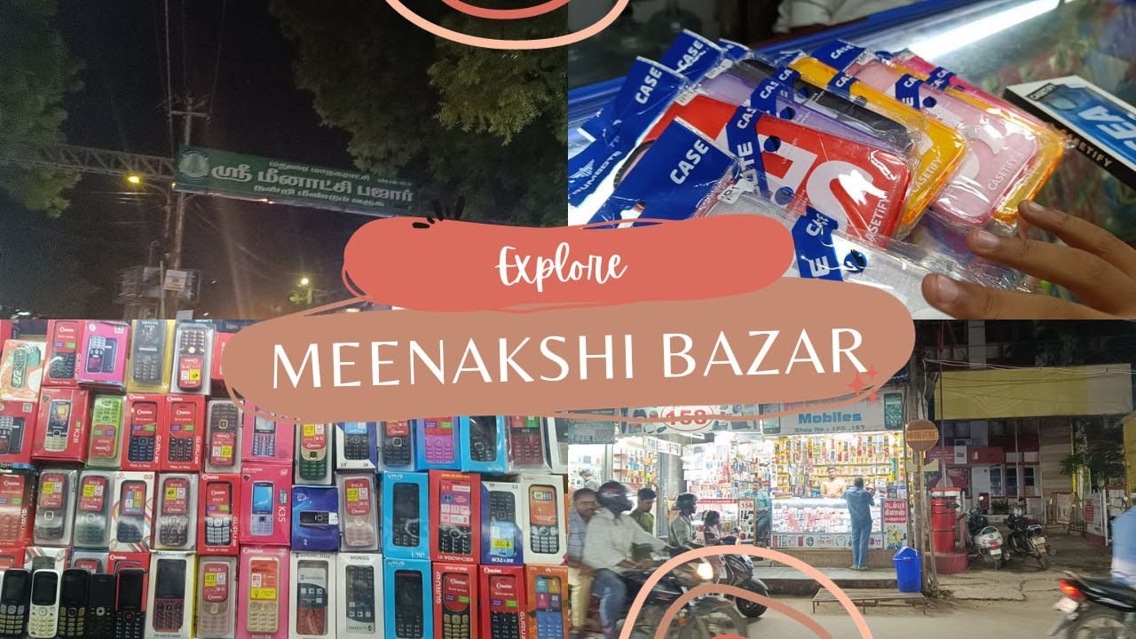 Madurai Meenakshi Bazaar | Madurai Vlog📱Mobile Accessories | Mobile ...