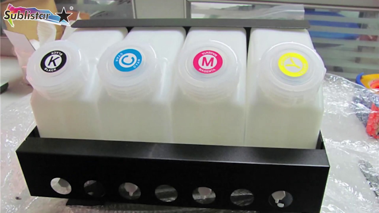 Demonstrate How to Install 2 Liter Ink Bulk System to Printer - YouTube