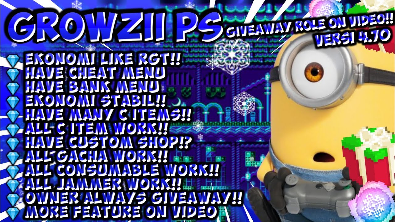 GIVEAWAY ROLE @SMOD!!🤘😝🤘 | NEW GTPS 2024 | GROWTOPIA PRIVATE SERVER ...