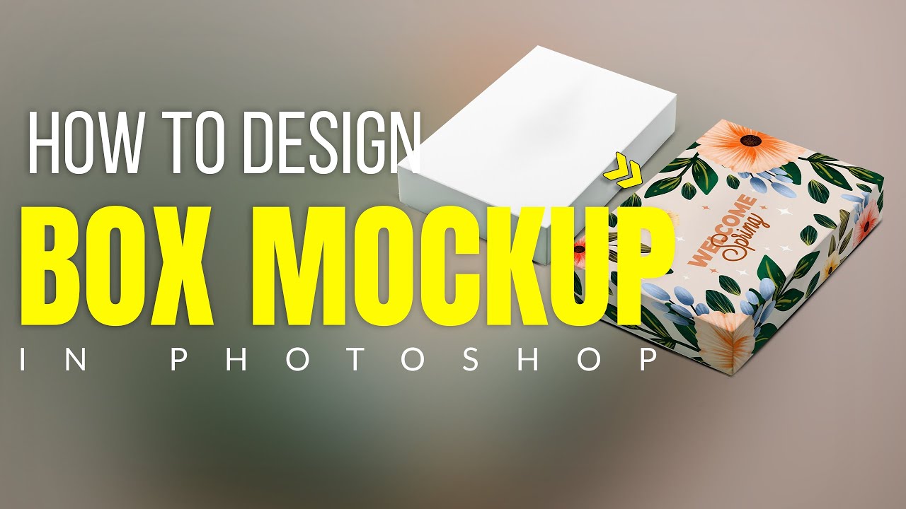Placing Your Design on a Box Mockup: Photoshop Tutorial - YouTube