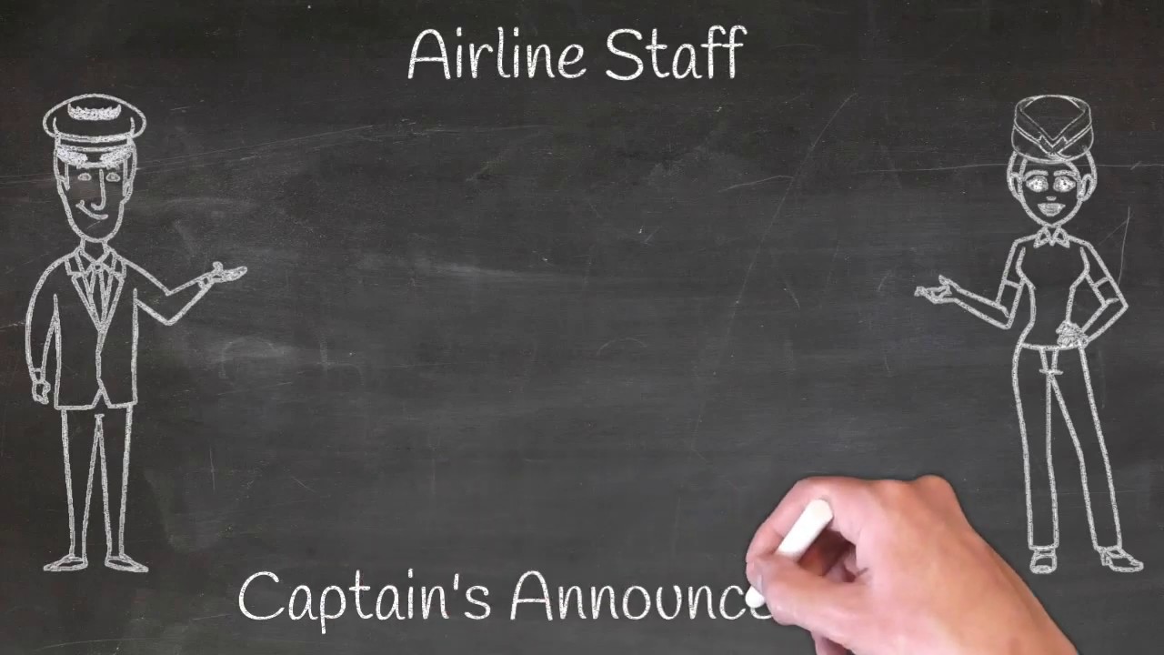 Airline Staff - Captain's Announcement - YouTube