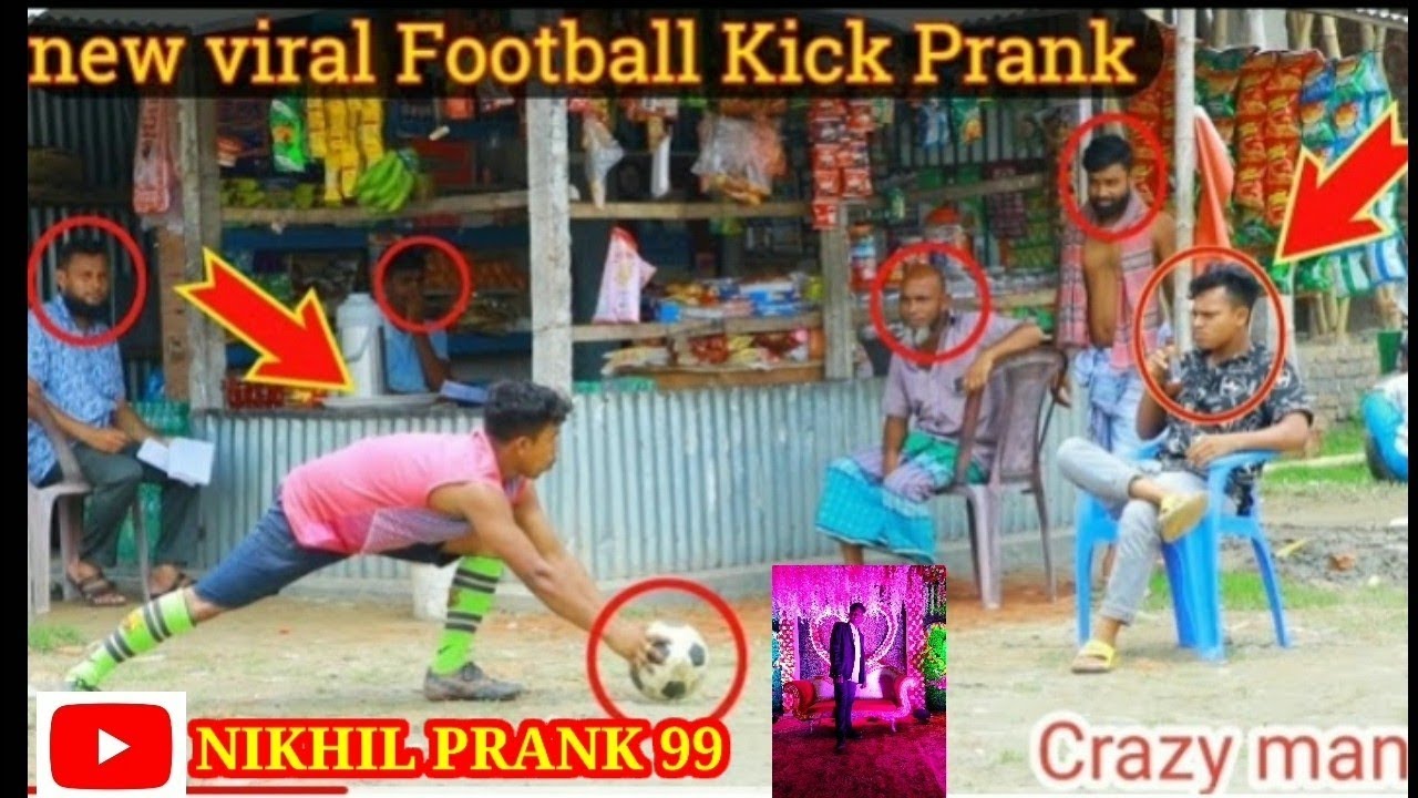 new viral Fake football Kick Prank 2023 🤣😂Football Scary Prank-Gone WRONG REACTION | NIKHIL ...