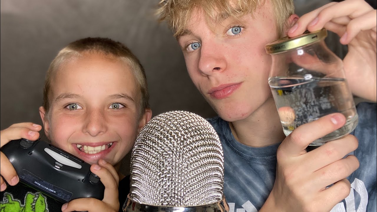 ASMR With My Brother! | Mouth Sounds, Watermelon Eating, Tapping - YouTube