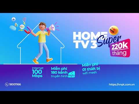 VNPT | Combo Internet Truyền hình MyTV | Gói cước HOME TV 3 SUPER