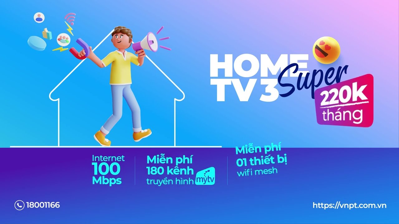 VNPT | Combo Internet Truyền hình MyTV | Gói cước HOME TV 3 SUPER - YouTube