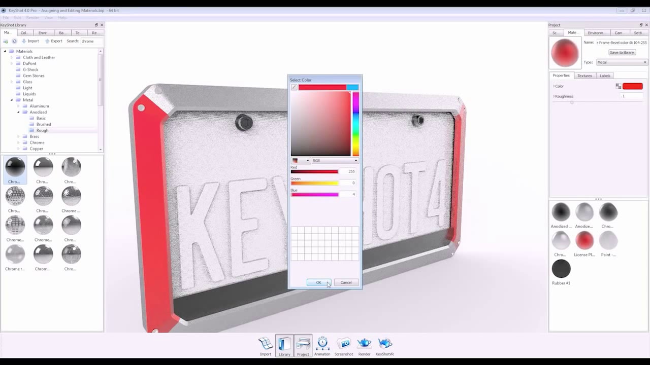How to Render in KeyShot.- Lesson 05 Assigning materials - YouTube