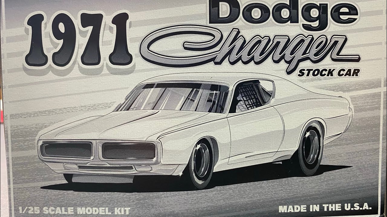 Salvinos JR 1971 Generic Dodge Charger Model Kit Unboxing - YouTube