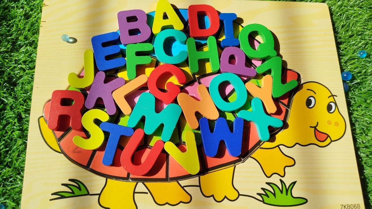 ABC turtle Puzzle, abcd, Learn ABC this FUN Preschool activity Puzzle ...
