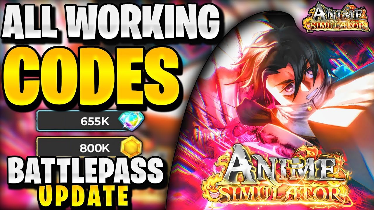 💥*NEW* ALL WORKING BATTLEPASS UPDATE CODES FOR ANIME SIMULATOR! ROBLOX ...