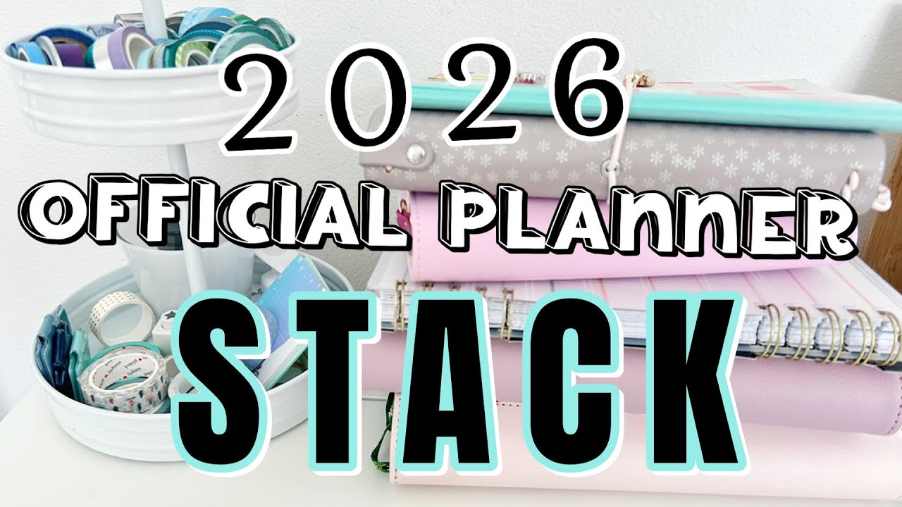 MY OFFICIAL PLANNER STACK 2026 | PLANNER 2026 FLIP THROUGH - YouTube