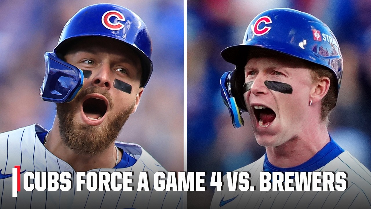 CUBS SURVIVE 😤 Chicago avoids sweep with Game 3 win over the Milwaukee ...