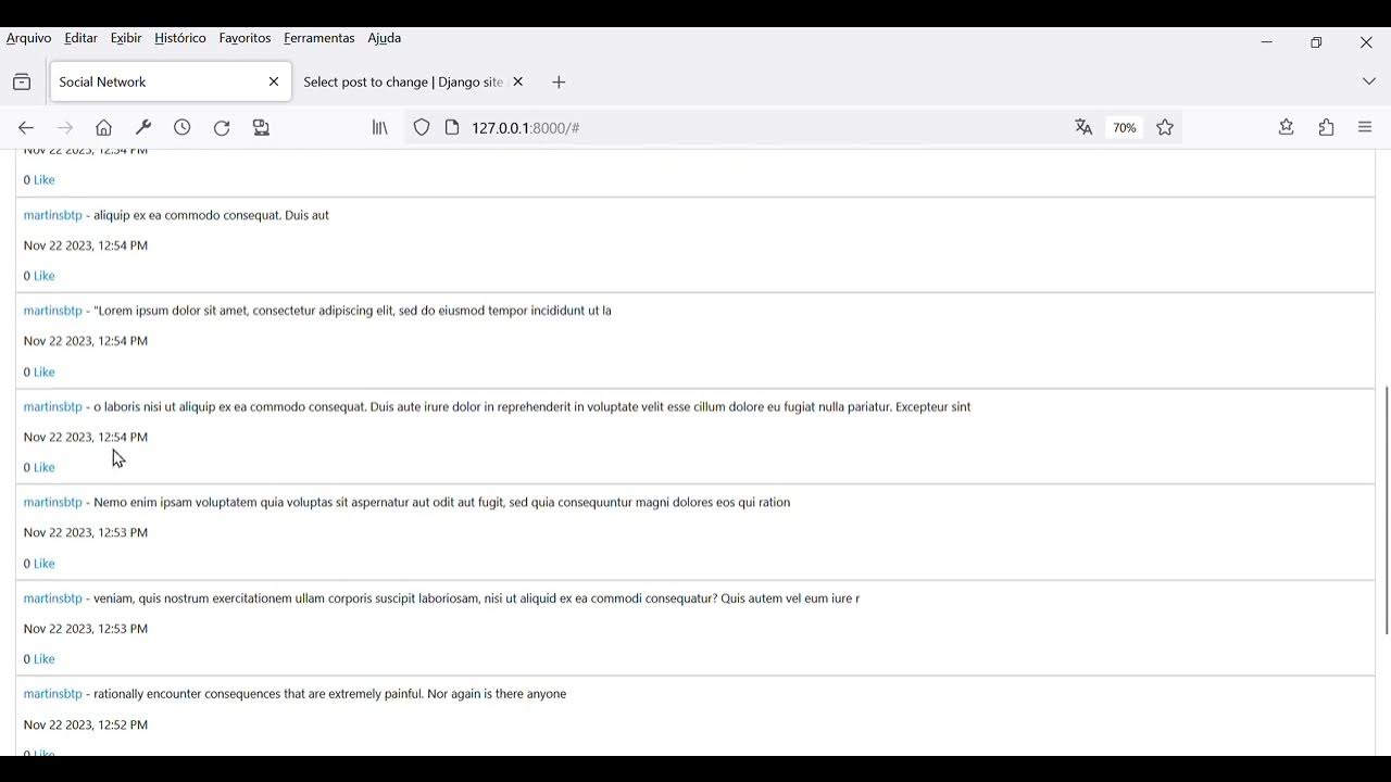 CS50W Project 4 — Social Network - YouTube