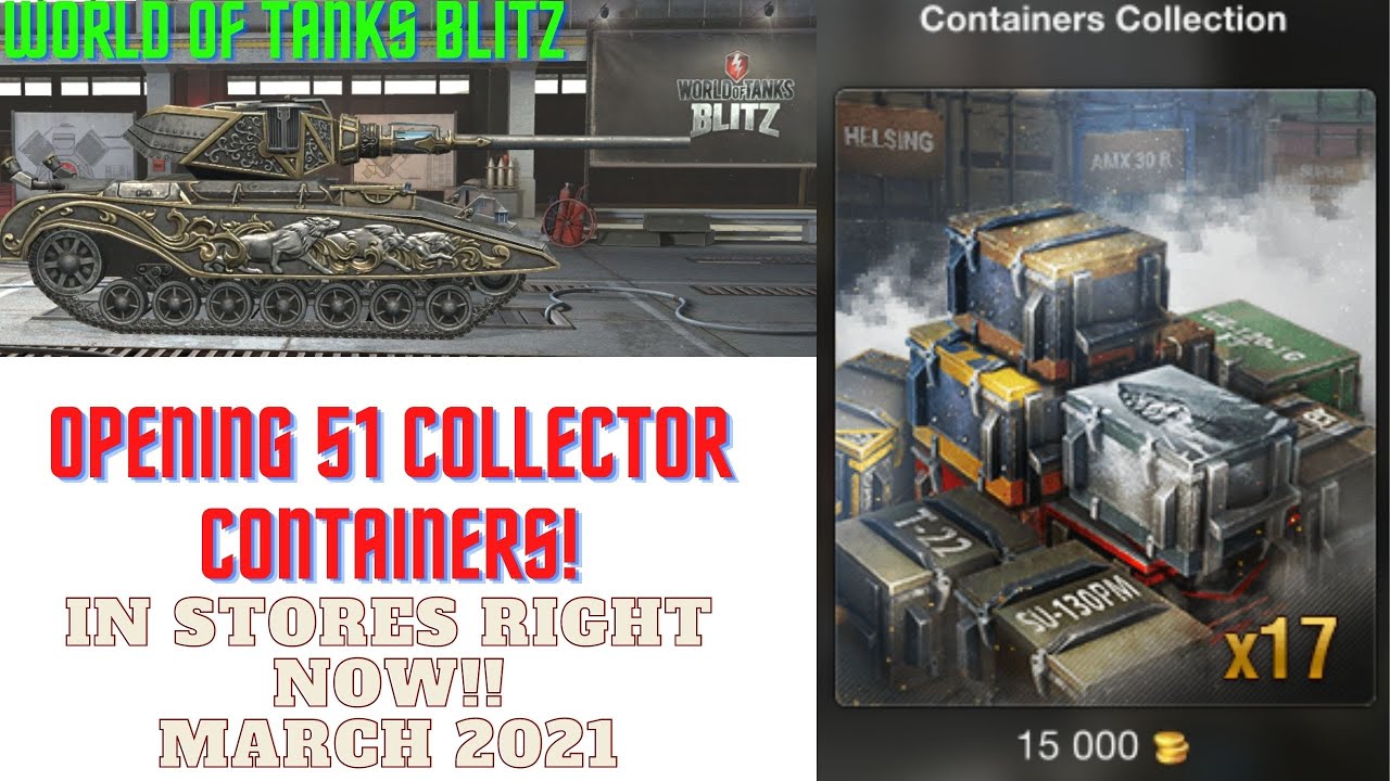 Wotb Opening 51 Collection Containers! is it worth it? - YouTube