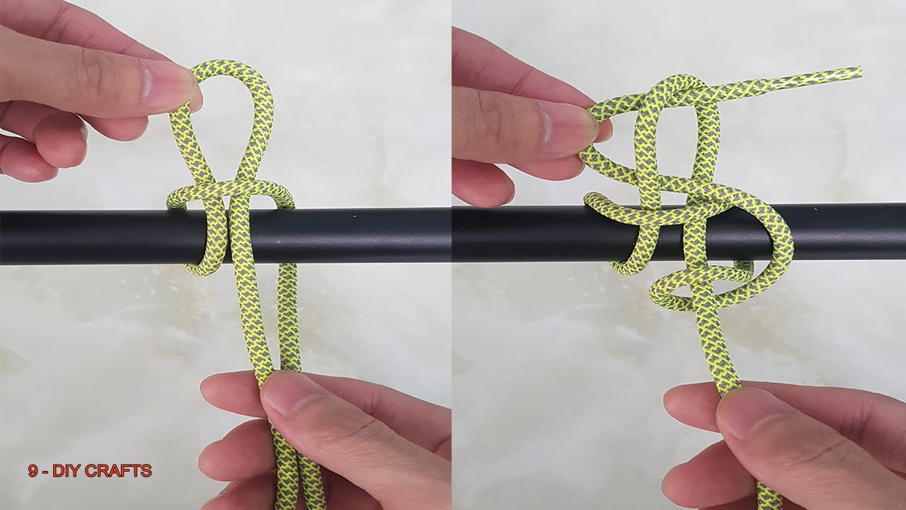 Bank Robbers Knot, Highwaymans Hitch Knot, Getaway Hitch Knot - YouTube