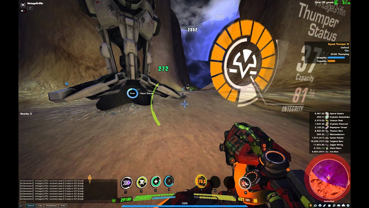 Firefall. Meld thumping in 1.0 - YouTube