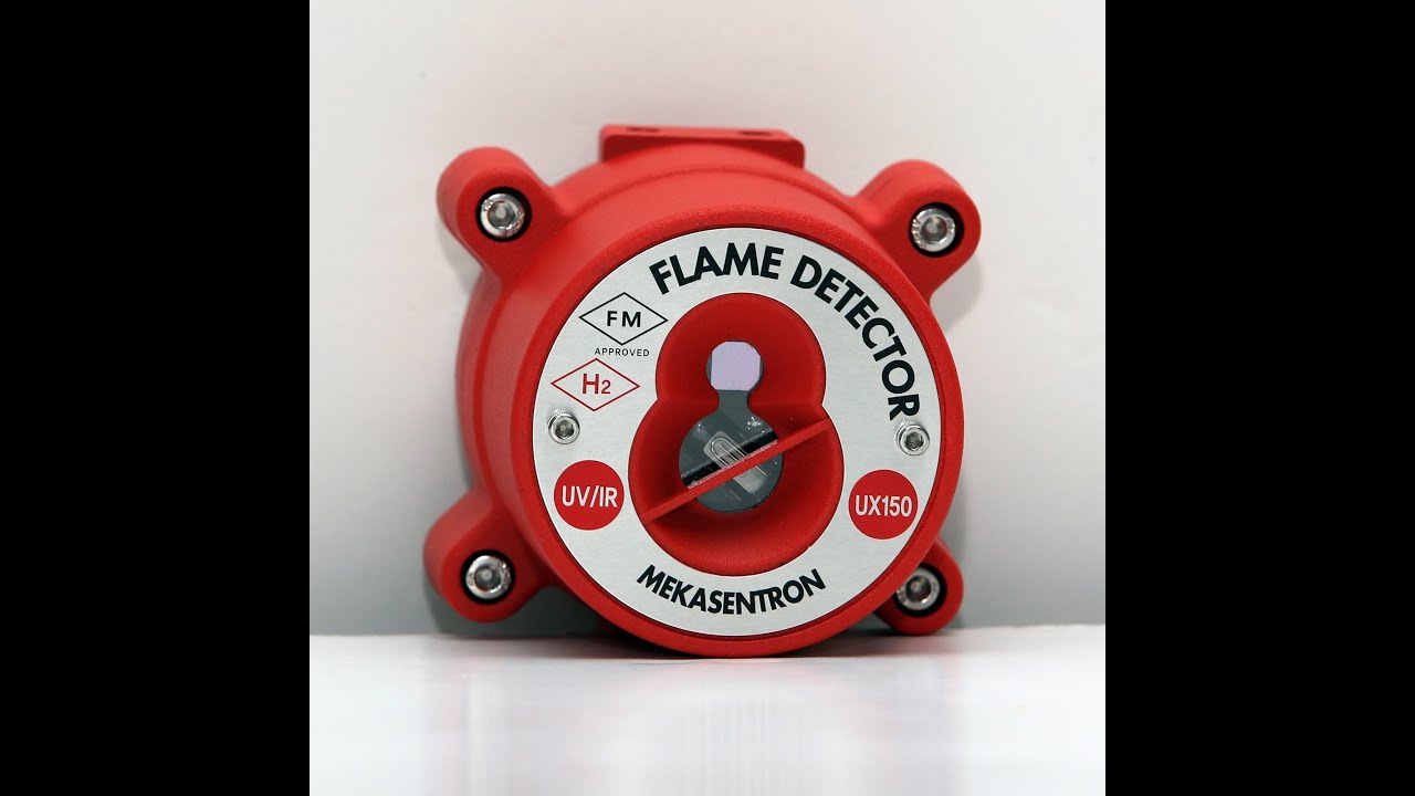 Hydrogen flame detector manufacturer, MEKASENTRON model UX150 - YouTube