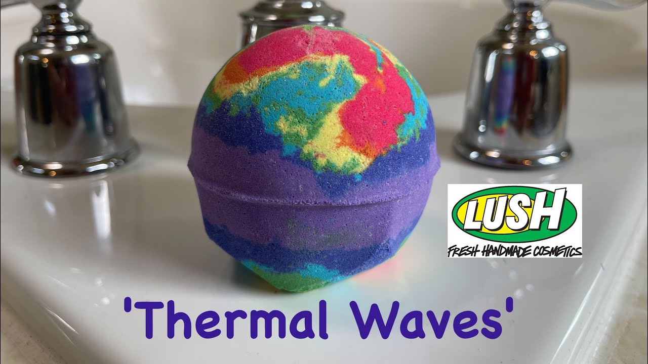 Lush Cosmetics New 2024 'Thermal Waves' bath bomb - Tub Demo #Lushthermalwaves - YouTube