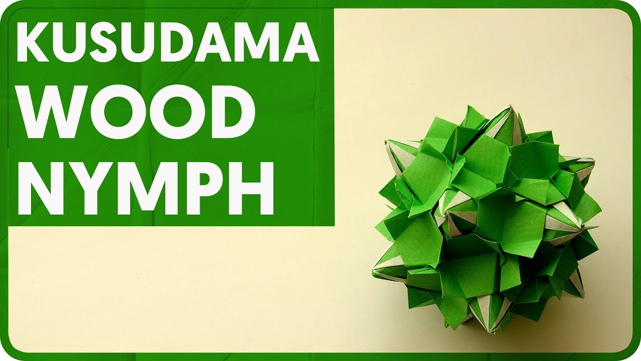 Origami Wood Nymph (Natalia Romanenko) - YouTube