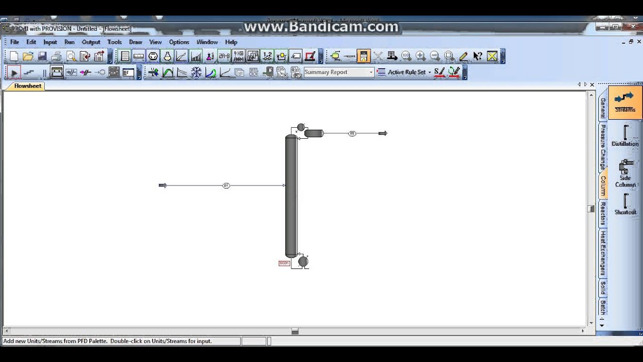 how to find theoretical distillation trays number with pro2 - YouTube