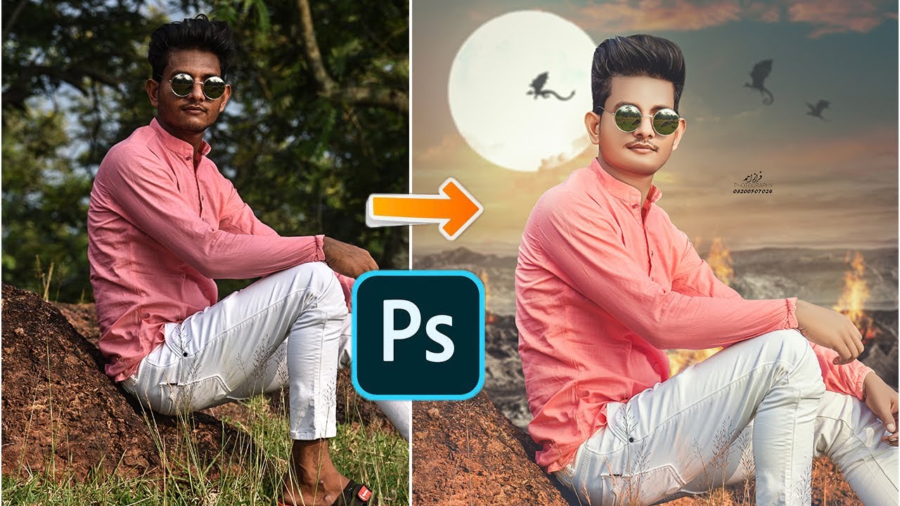 Professional way of Background Changing in Adobe Photoshop Tutorial ...