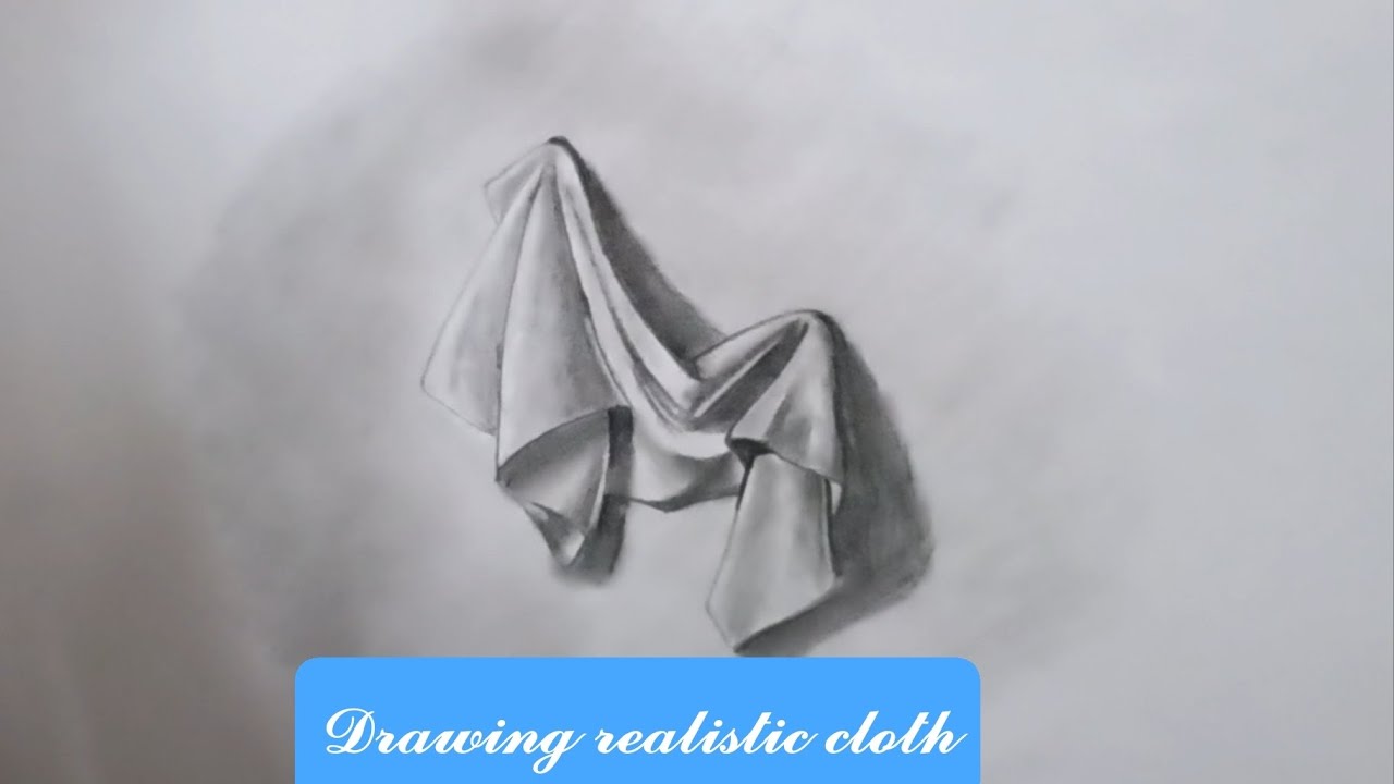 Drawing realistic clothes pencil sketch || Realistic clothes sketch ...