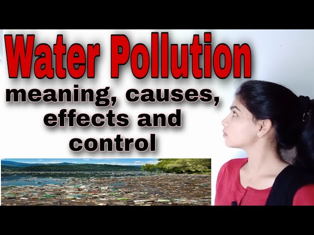 Control Of Water Pollution