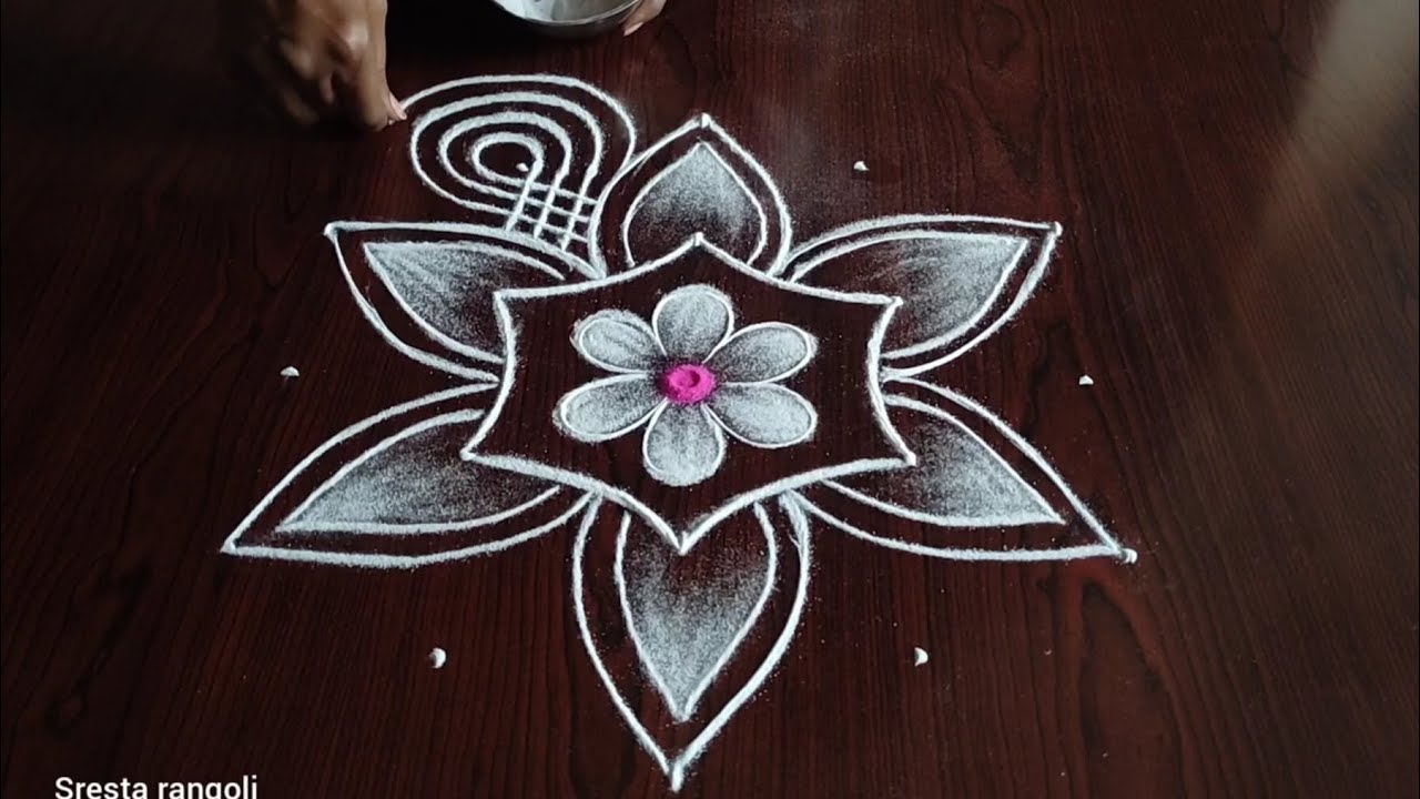 2 beautiful daily kolams (5×3) dot's.... simple easy latest daily kolam ...