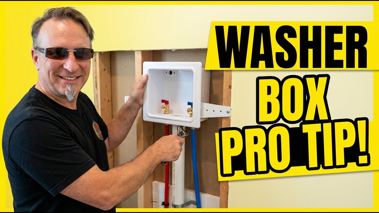 Installing Washer Outlet Boxes Like a Pro - YouTube