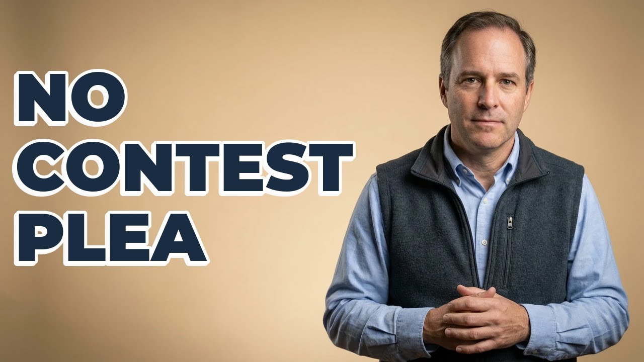 How Does a Nolo Contendere Plea Work? - YouTube