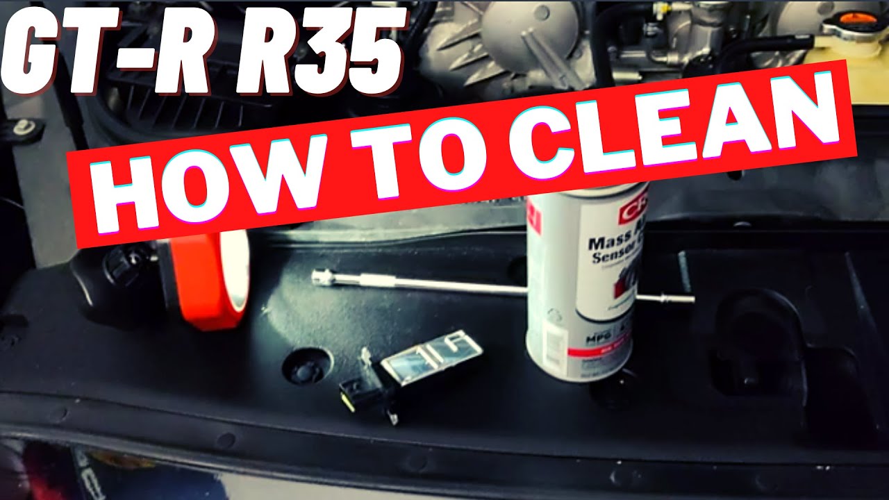 NISSAN GT-R R35 + How to Clean MAF Sensors (Mass Air Flow Sensors ...