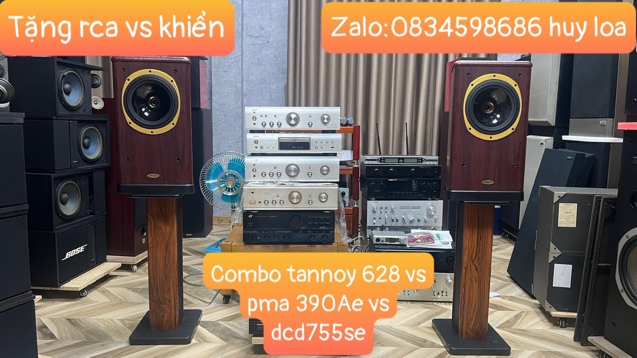 Loa châu âu bãi, tannoy 628 plus, amply bãi nhật denon Pma 390se, đầu ...