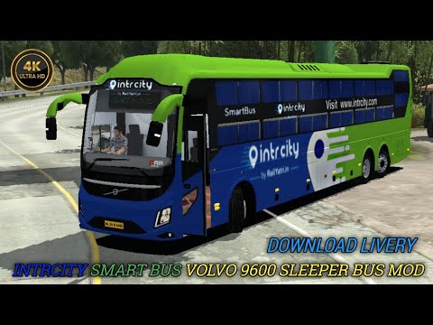 Intrcity Smart Bus Livery | Volvo 9600 Sleeper Bus Mod | bus simulator ...