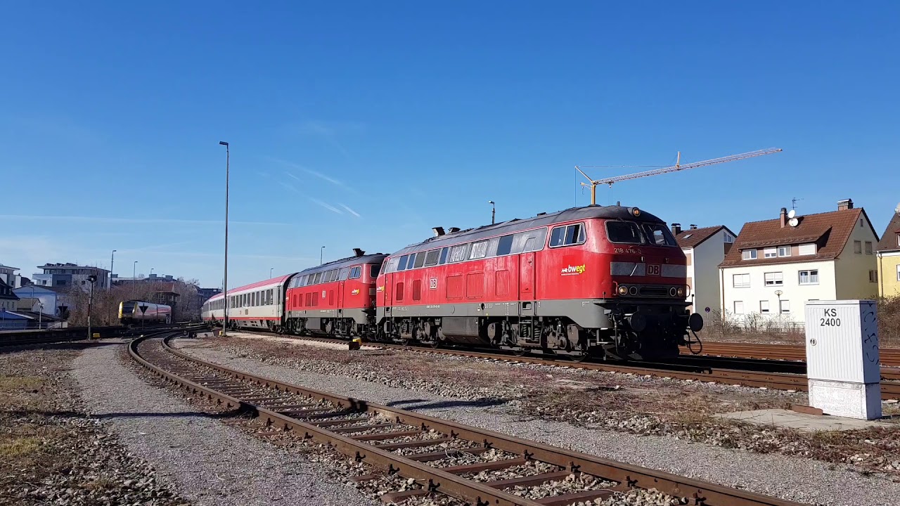 IC 118/119 mit der BR 218 - YouTube