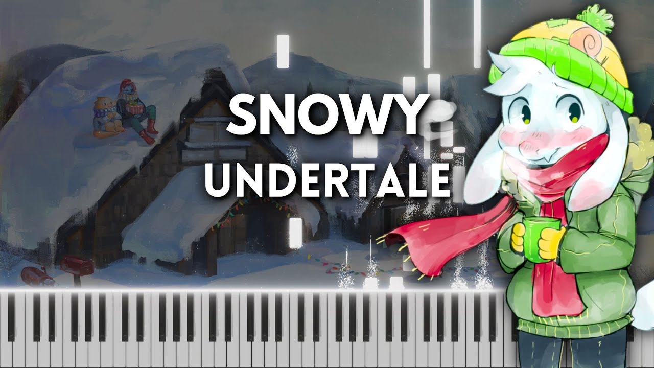 Snowy - Piano Tutorial / Cover (Undertale OST) FREE MIDI - YouTube