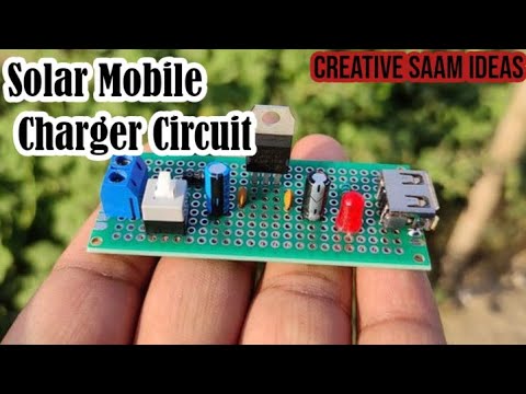 How to make Solar Mobile Charger Circuit ll By Creative Saam Ideas # ...