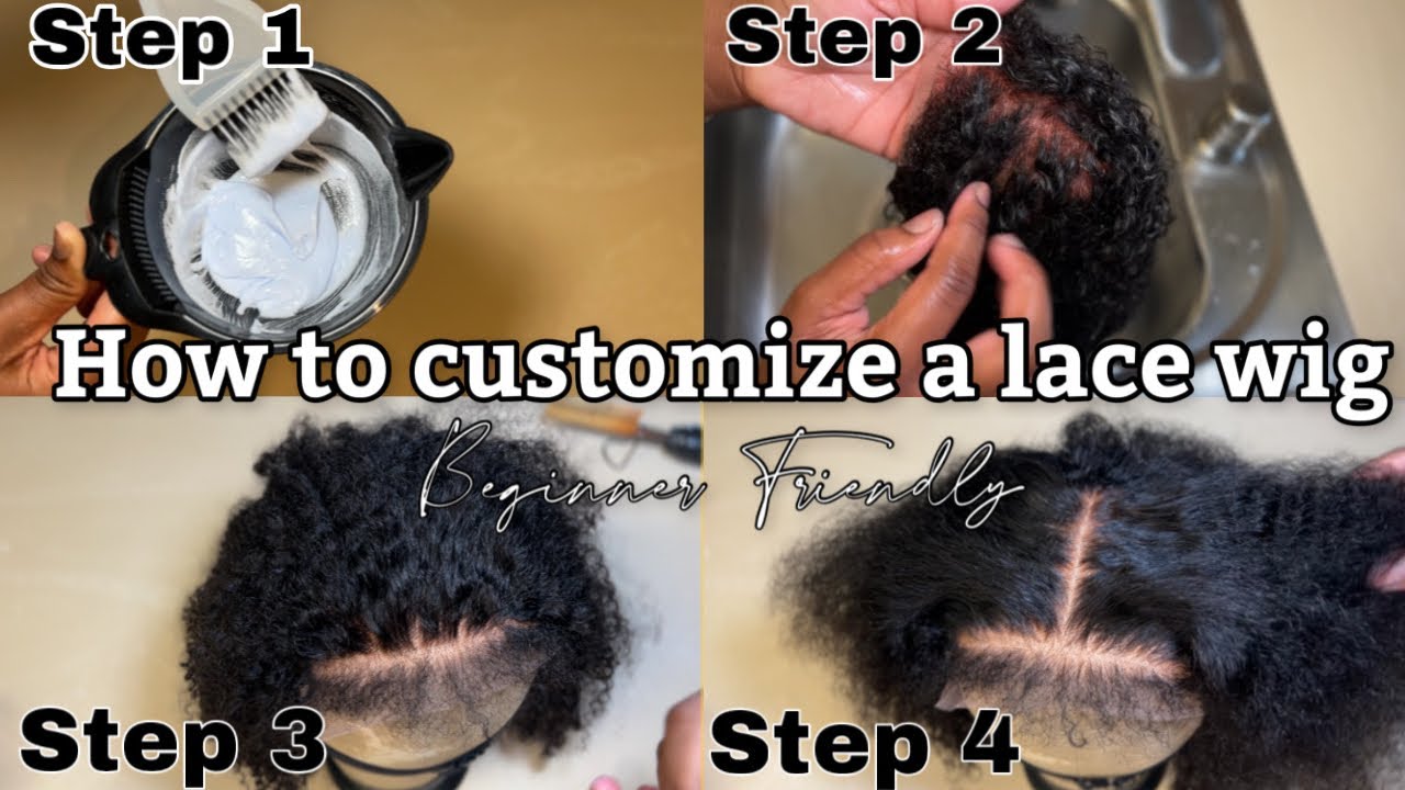 How to bleach knots and customize your wig for beginners | beginner ...