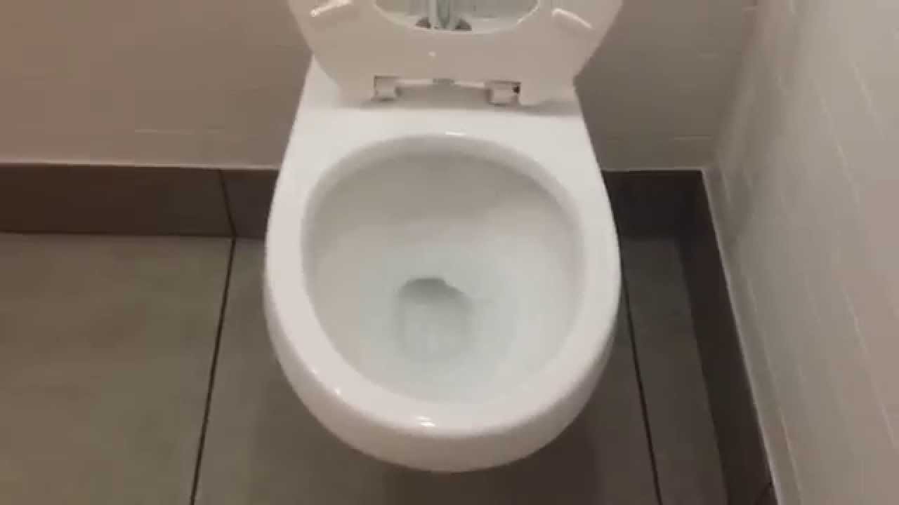 157. Jimmy Johns with round wall mount Zurn toilet - YouTube