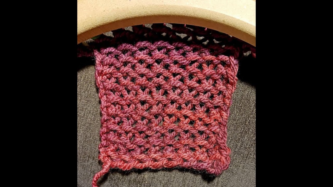 Texture Time Loom Knit Stitch for blankets hats shawls, cowls - YouTube