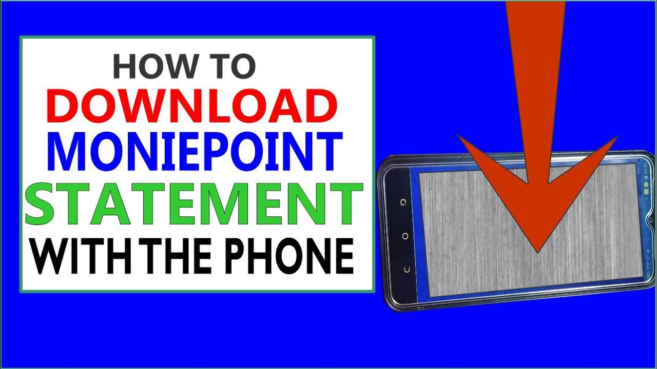 How to Download Account Statement With Moniepoint App - YouTube