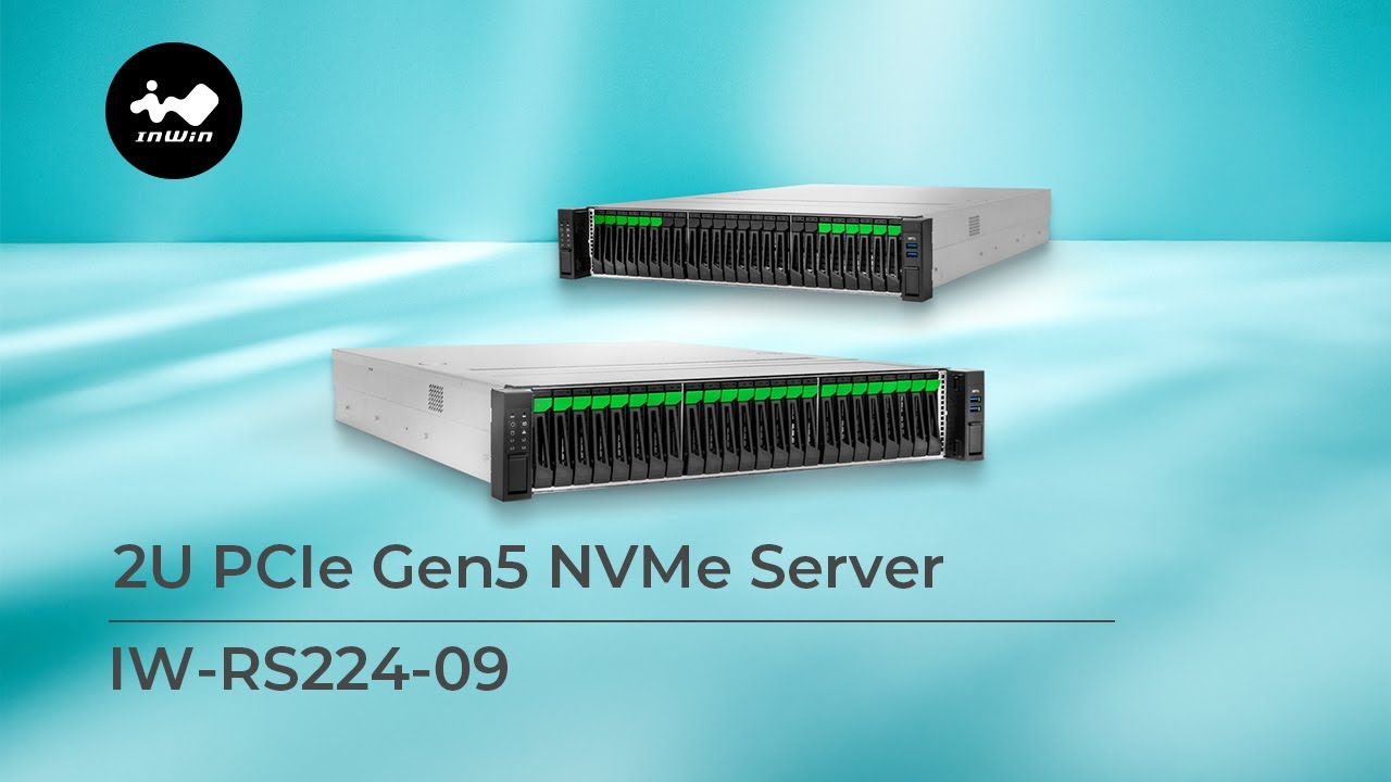 InWin 2U PCIe Gen5 NVMe Hybrid Rackmount Chassis｜IW-RS224-09 - YouTube