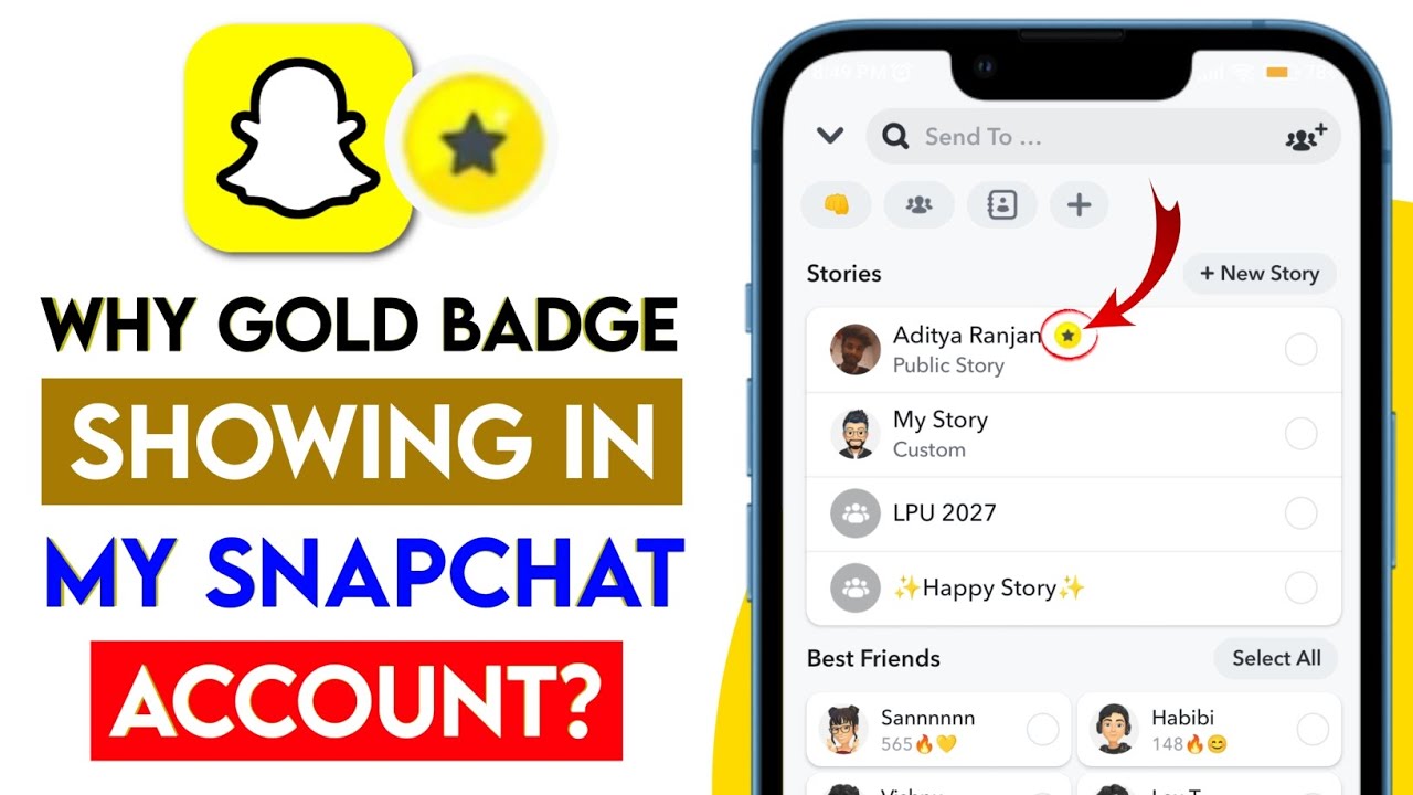 Why is the Snapchat Golden Star Badge showing in my profile? - YouTube
